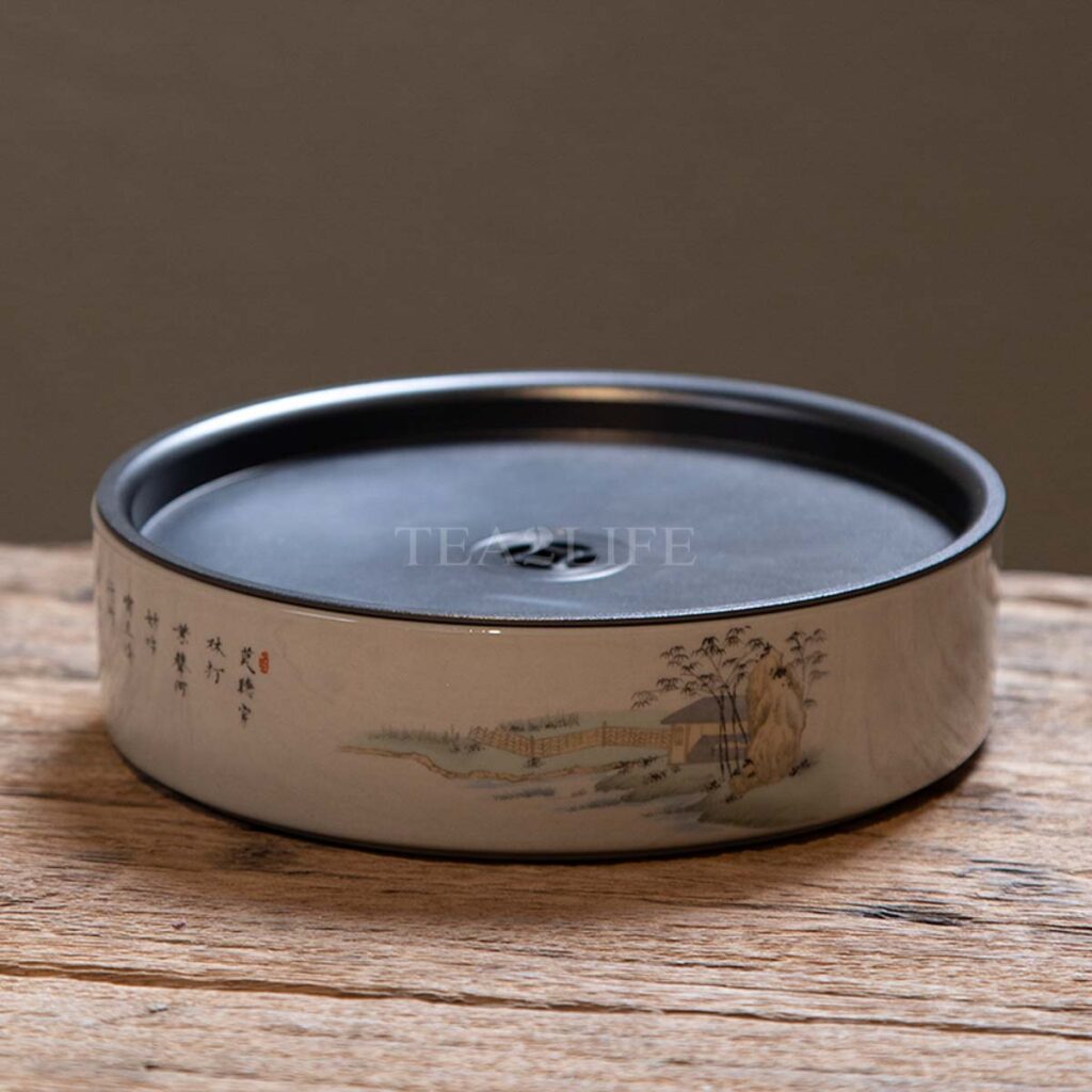 Retro Hand-painted Round Tea Tray Type A - Tea2Life