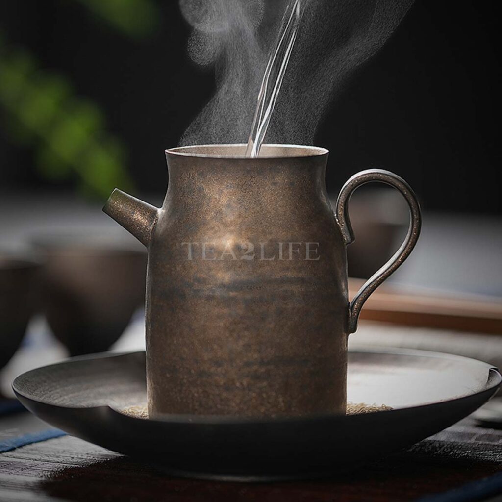 White Porcelain Fairness Cup with Wooden Handle - Tea2Life