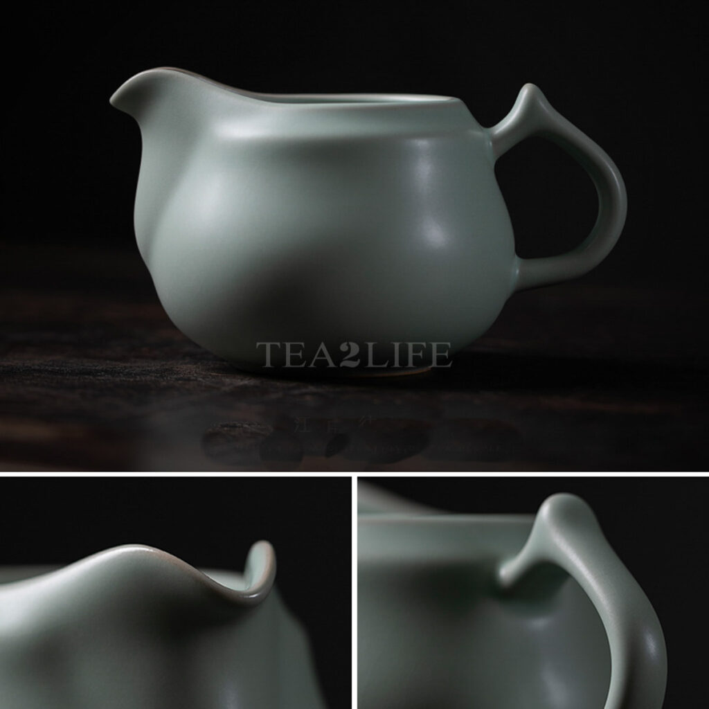 Ru Ware/Kiln Crackle Glaze Porcelain Fairness Cup Type E - Tea2Life