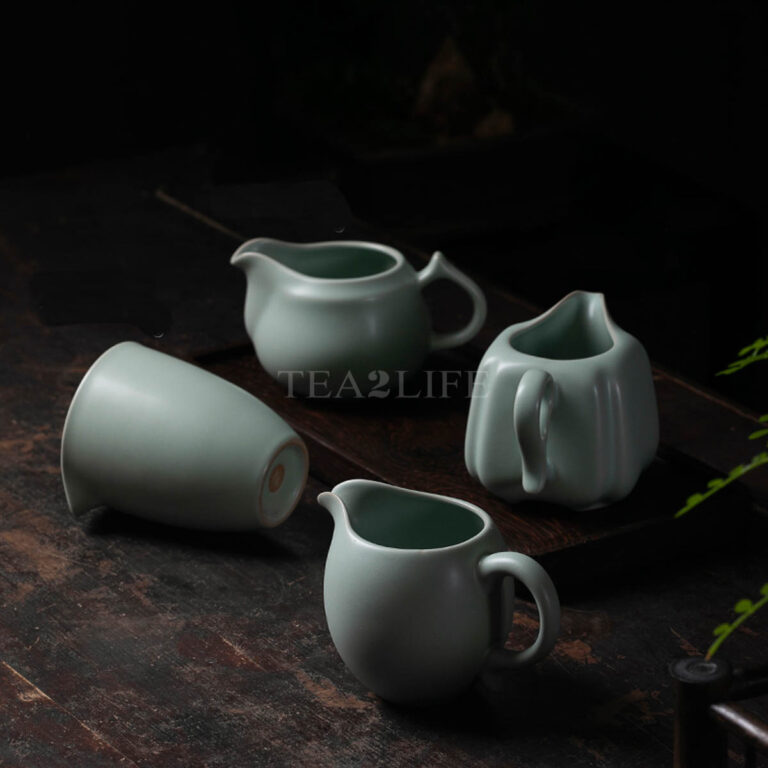 Ru Ware/Kiln Crackle Glaze Porcelain Fairness Cup Type E - Tea2Life